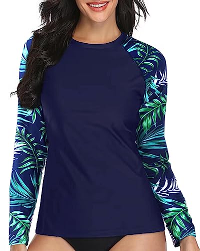 Long Sleeve Crew Neck Swimwear Tops – Tempt Me